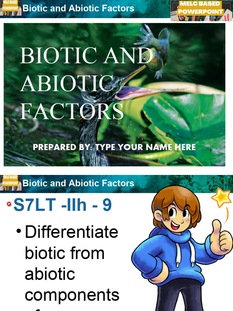 G7 Science Q2-Week 6-Biotic and Abiotic | PDF | Ecosystem | Ecology
