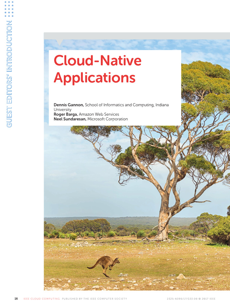 (2017) Cloud Native Applications | PDF | Cloud Computing | Apache Hadoop
