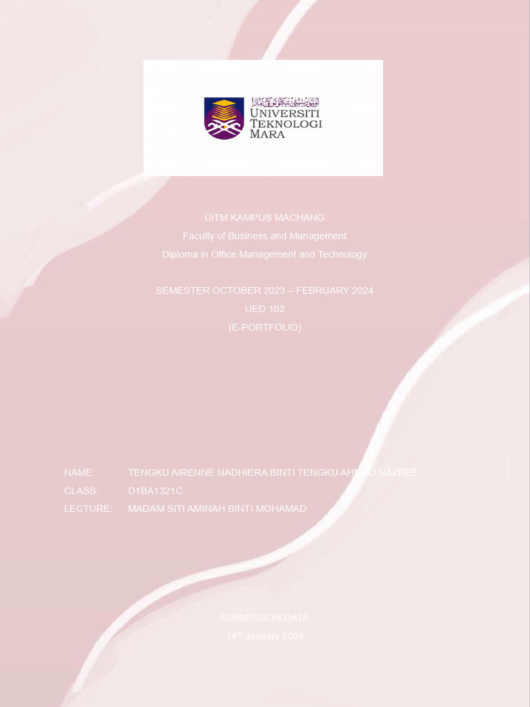 E Portfolio | PDF | Libraries | Time Management