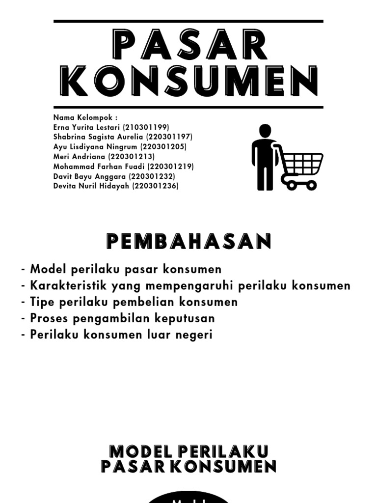 Analisis Perilaku Konsumen Pasar | PDF | Karier & Perkembangan