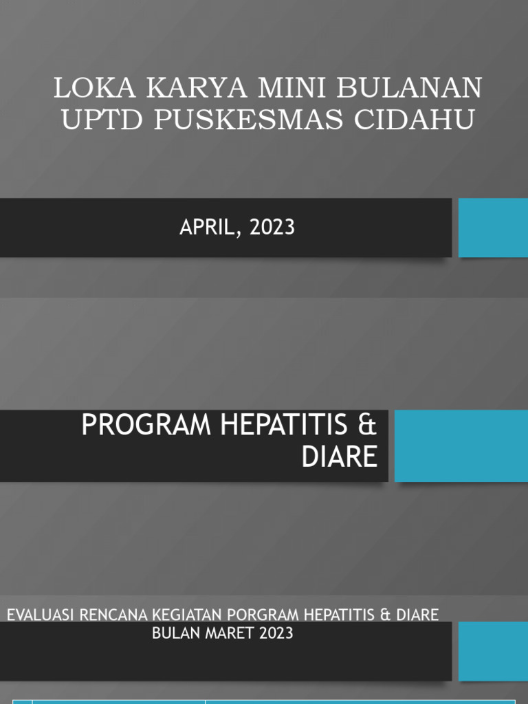 Lokbul Ukm Bulan April Diare Dan Hepatitis | PDF