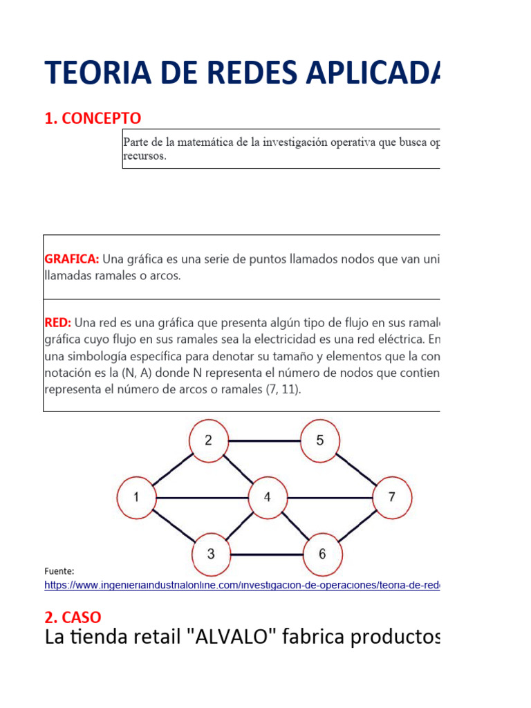 Teoría de redes | PDF
