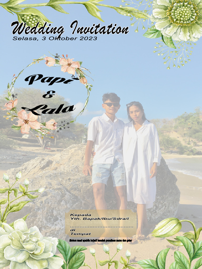 Undangan Papi | PDF