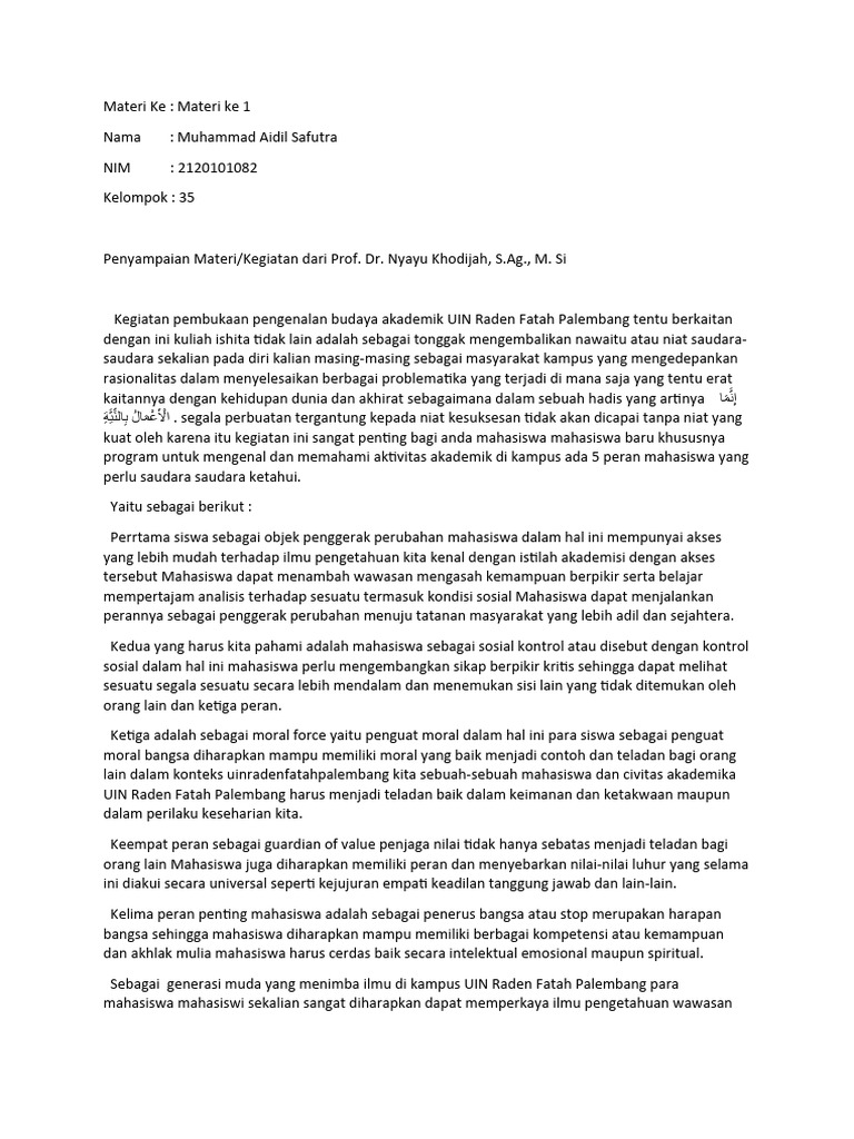 Muhammad Aidil Safutra | PDF