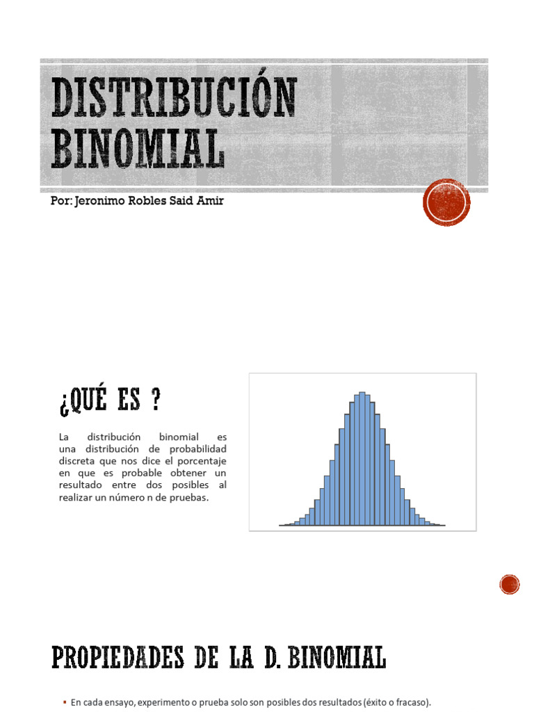 Distribución Binomial | PDF | Probabilidad | Matemáticas