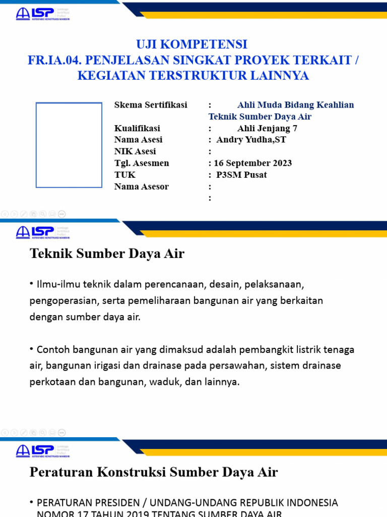 AHLI MUDA Teknik Sumber Daya Air | PDF