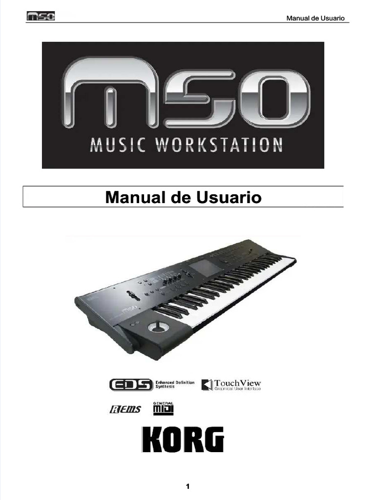 Manual Korg m50 Español Medio Bueno | PDF | Informática | Ingeniería Informática
