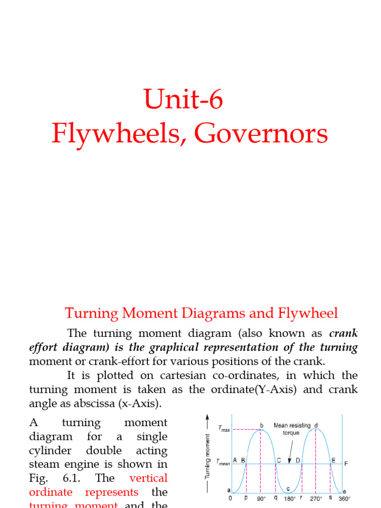 Flywheels and Governors | PDF