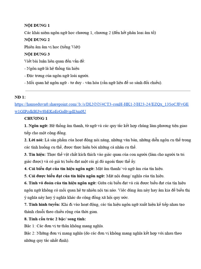 (DLNN) Đề Cương Gk | PDF