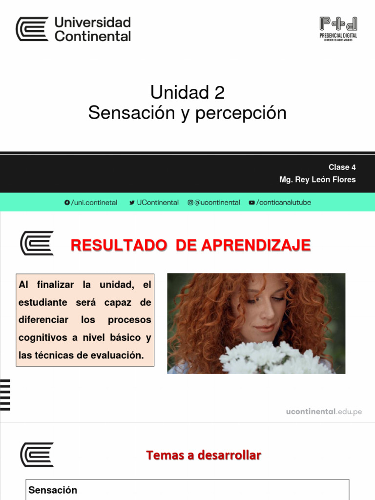 Sem 2C Sen - Perc | PDF | Aprendizaje | Memoria
