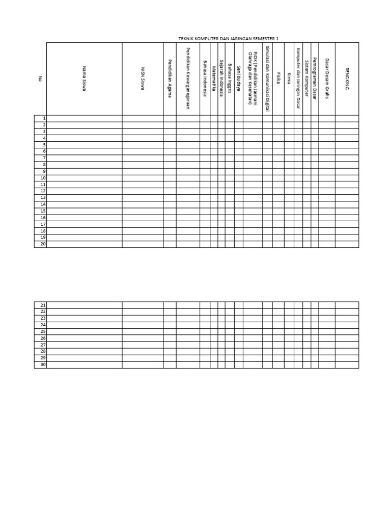 Format Pdss TKJ | PDF