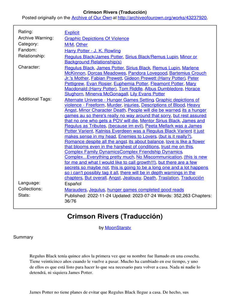 Crimson Rivers | PDF | Contemporary Fantasy Novels | Harry Potter