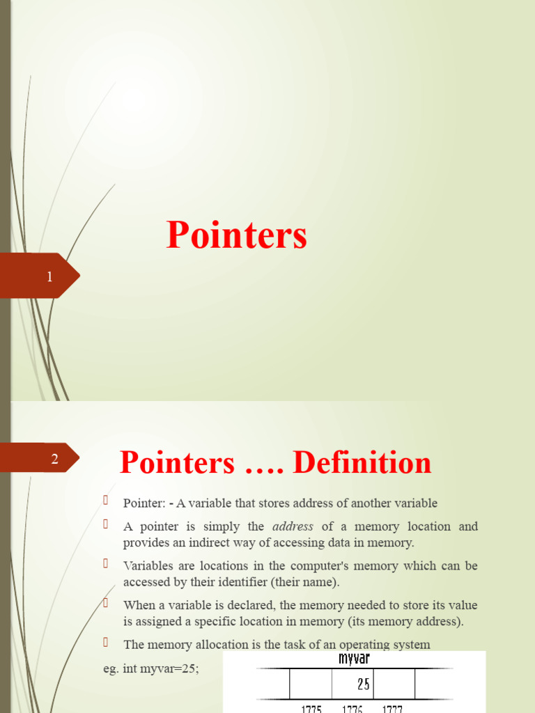 Cp Chapter 6 Pdf Pointer Computer Programming Variable Computer Science 