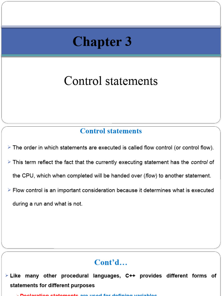 CP Chapter 3 | PDF | Control Flow | Mathematical Logic