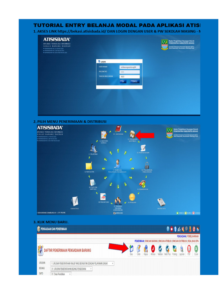 Tutorial Entry Belanja Modal Pada Aplikasi Atisisbada | PDF