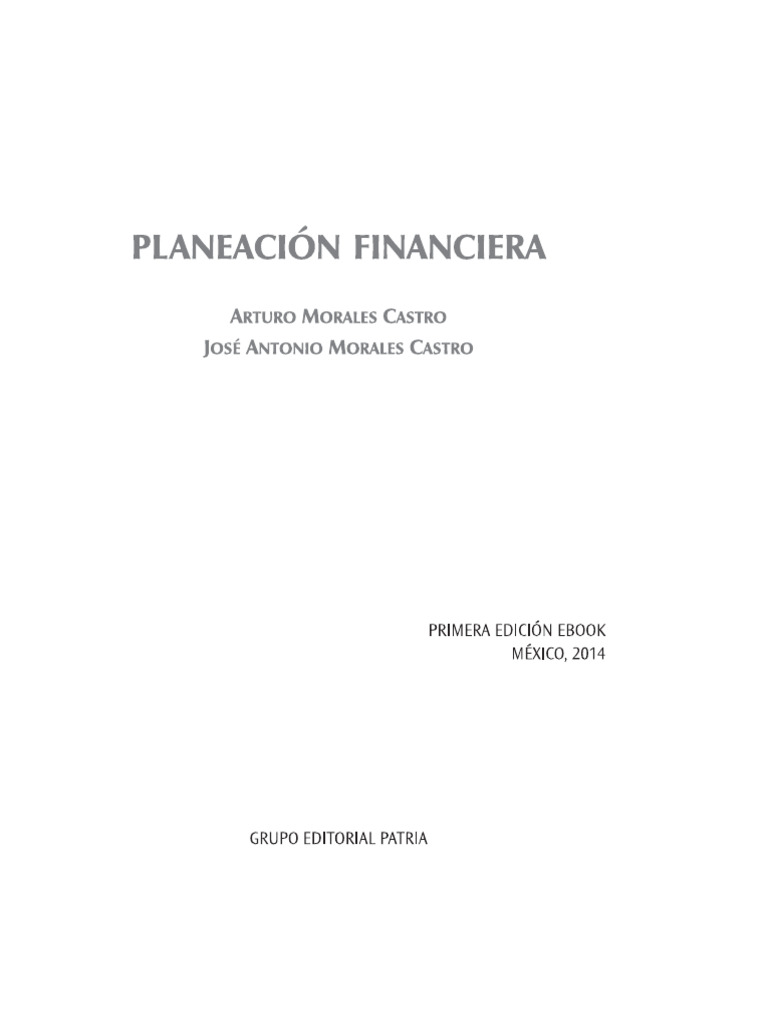 Planeación Financiera-Conceptos Básicos | PDF