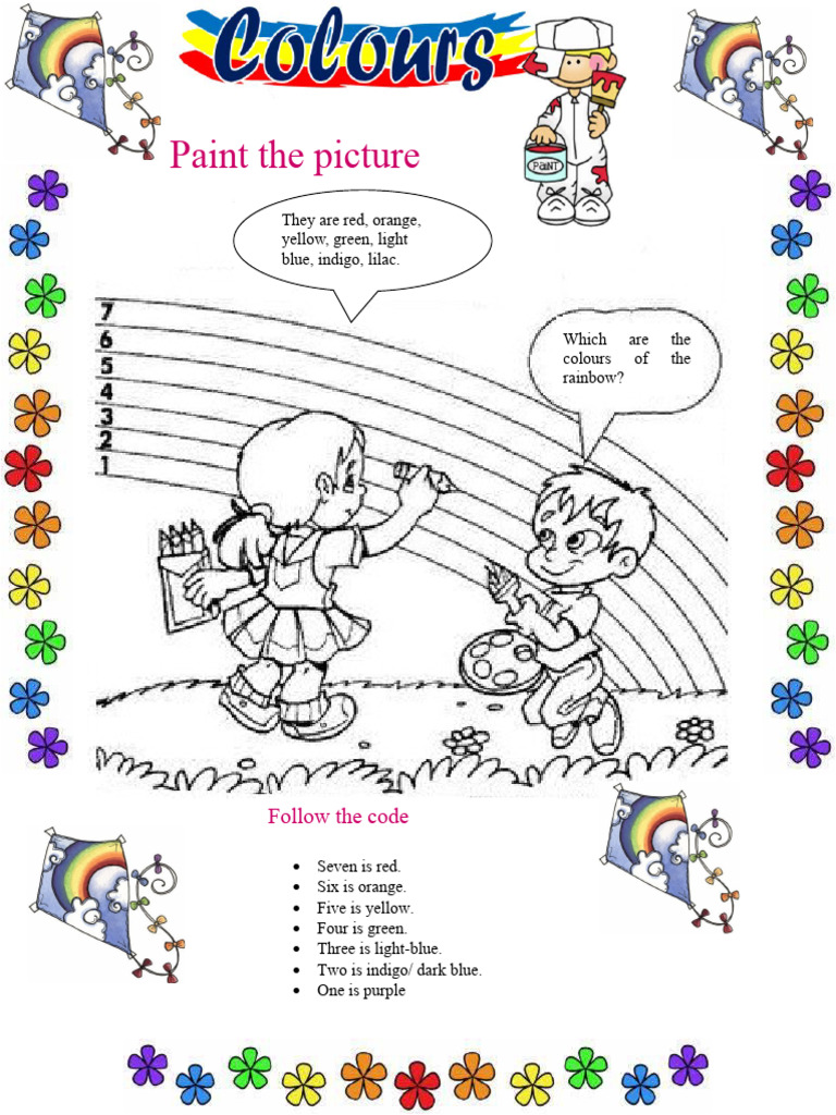 Paint The Rainbow Fun Activities Games - 65022 | PDF