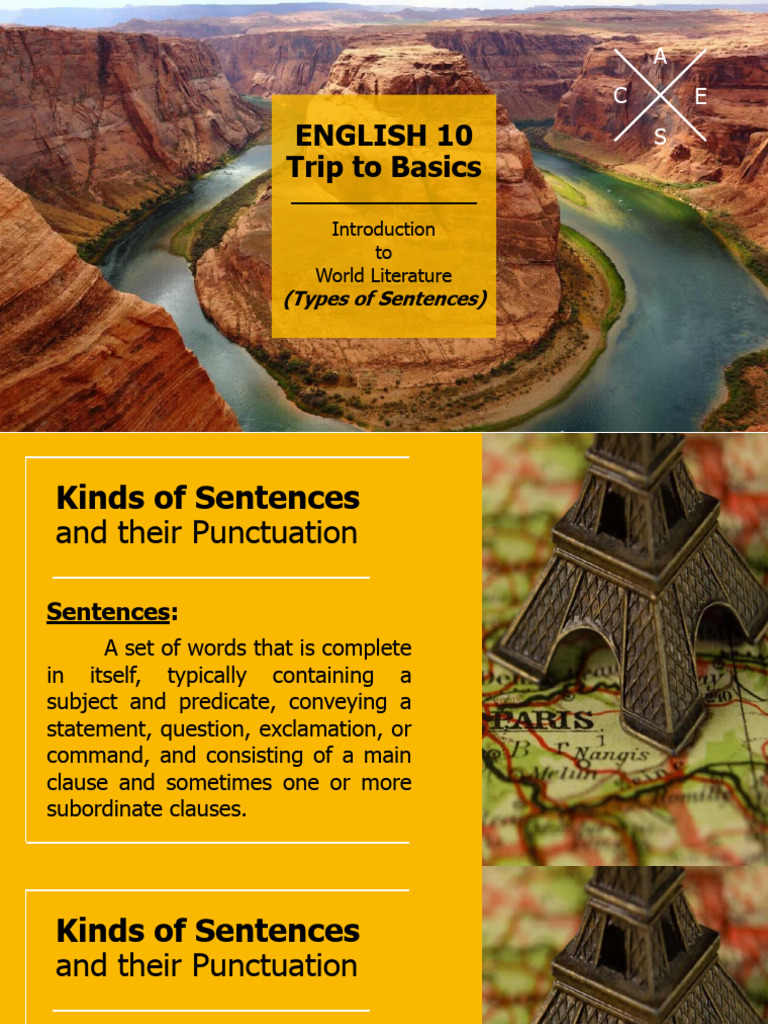 English 10-q1 Lesson 1 | PDF | Adverb | Sentence (Linguistics)