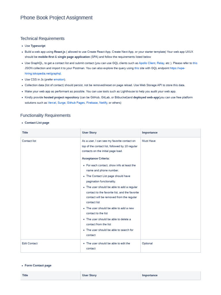 PL-Phone Book Project Assignment-150823-045826 | PDF | Web Application ...
