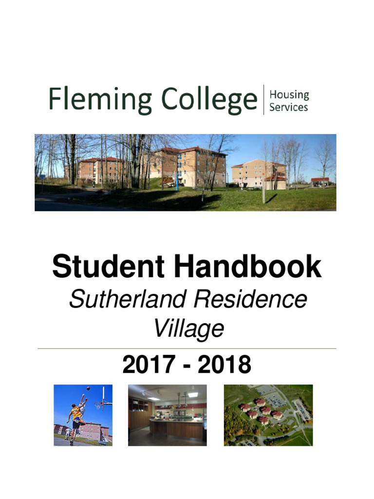 Residence Handbook Sutherland | PDF | Roommate | Sexual Harassment