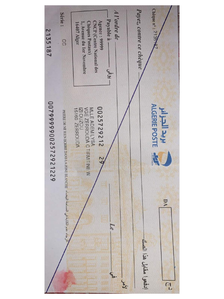 Chèque Barré | PDF