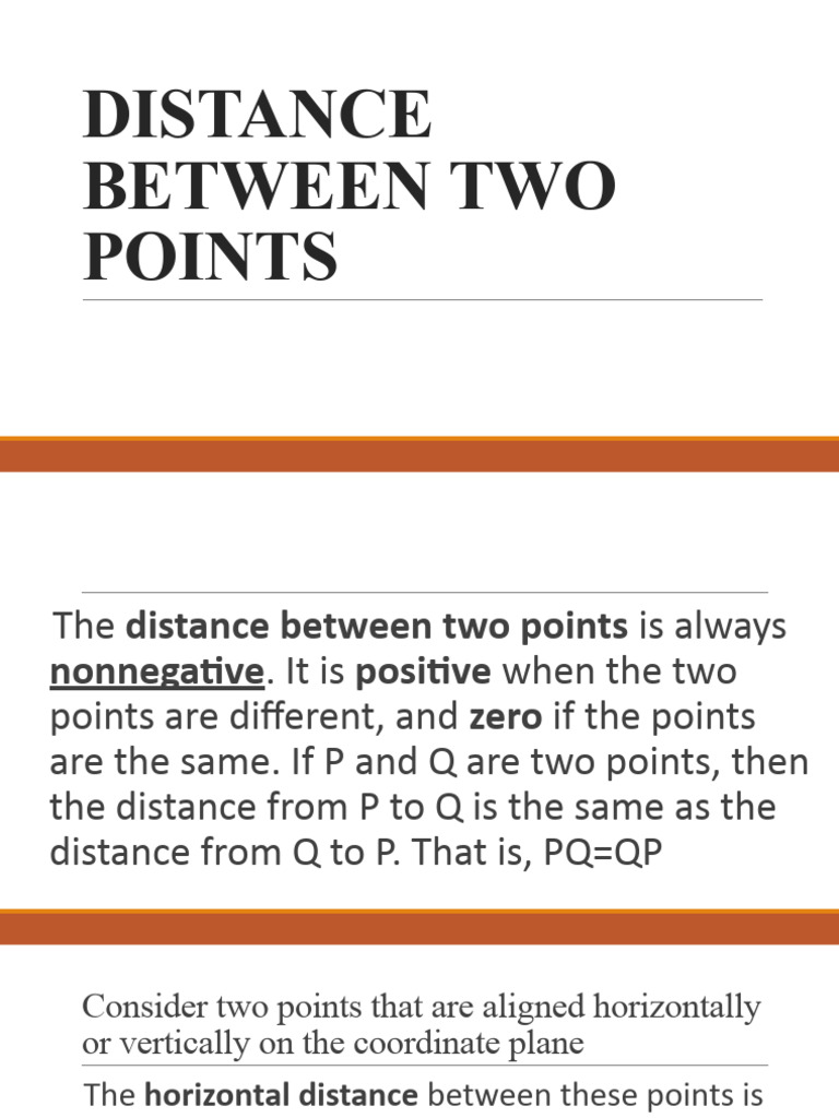 Calculate Distance Between Points | PDF