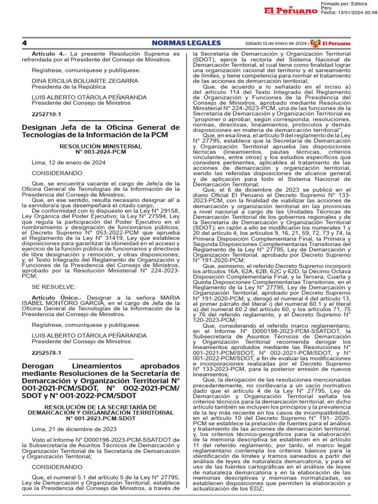 Derogan Lineamientos Demarcación Territorial | Descargar gratis PDF ...