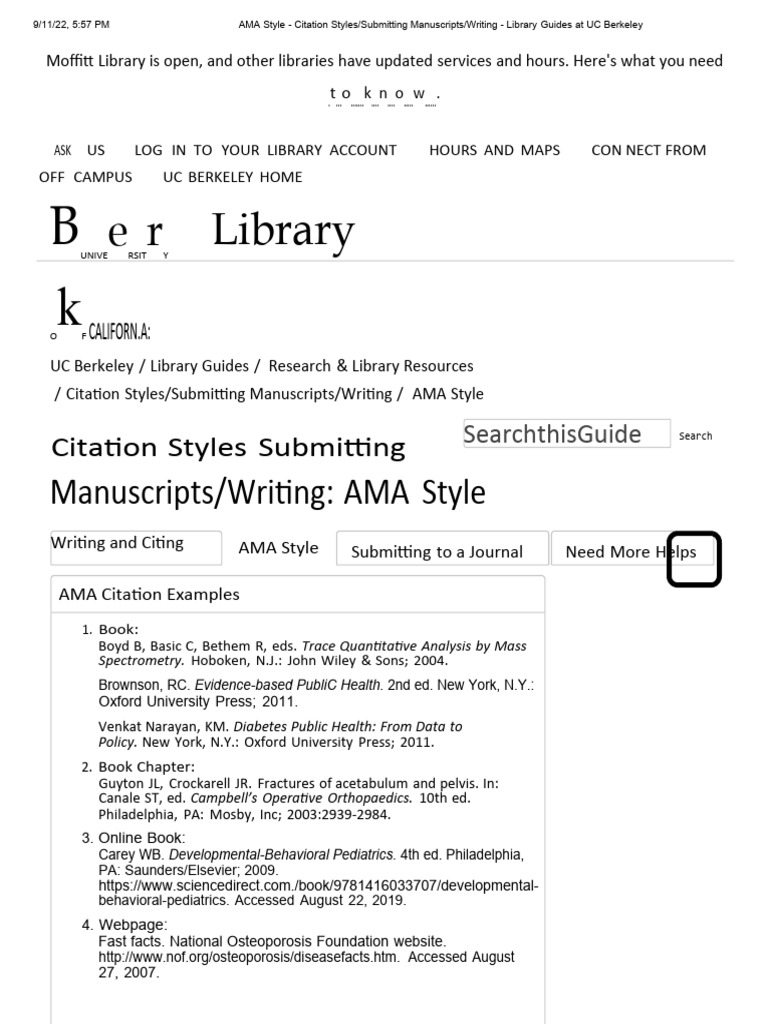 AMA Style - Citation Styles - Submitting .. | PDF