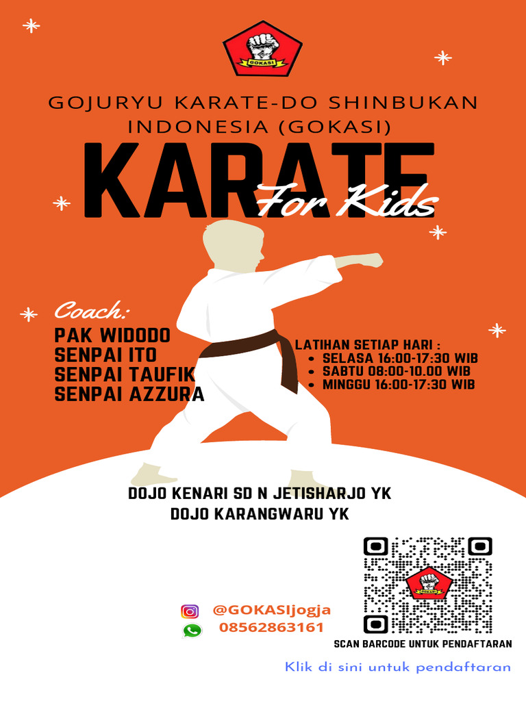 Pendaftaran Anggota Baru GOKASI (Goju Ryu Karate-Do Shinbukan Indonesia) Yogyakarta | PDF ...