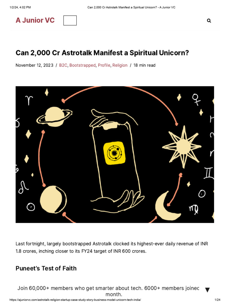 Astro Talk | PDF | Startup Company | Small Business & Entrepreneurs