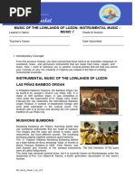 Panay Bukidnon Bamboo Instruments and Gamelan | PDF | Performing Arts ...