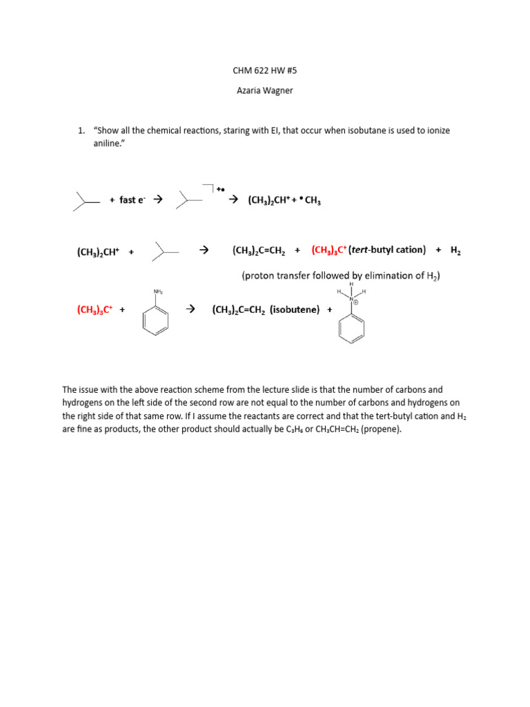 CHM 62200 HW #5 | PDF