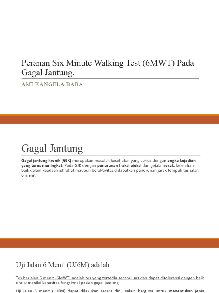 Peran 6MWT dalam Gagal Jantung | PDF