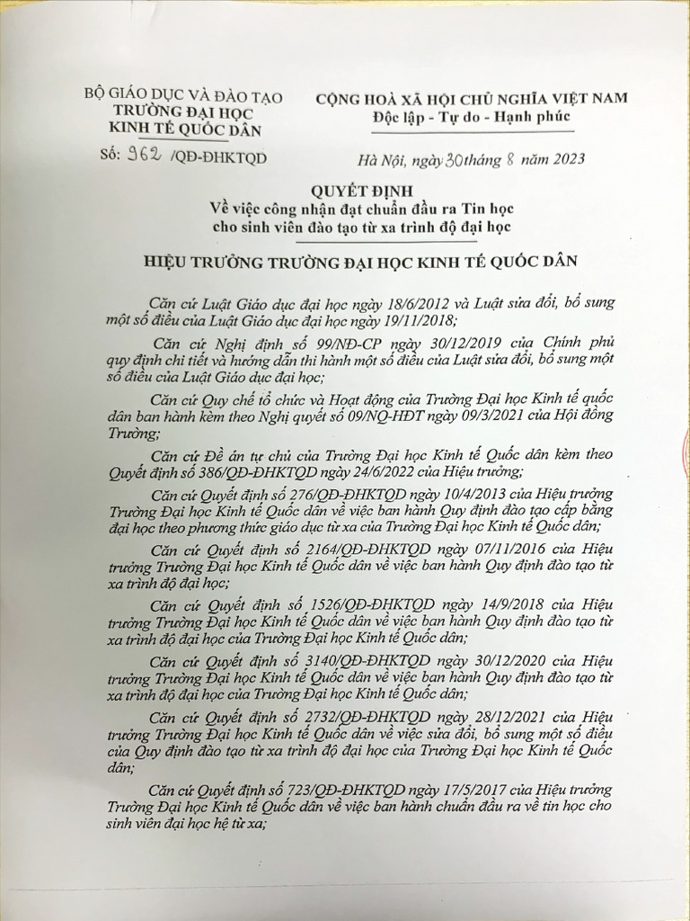 CDR 2023 d3 QD 962 30082023 TinHoc | PDF