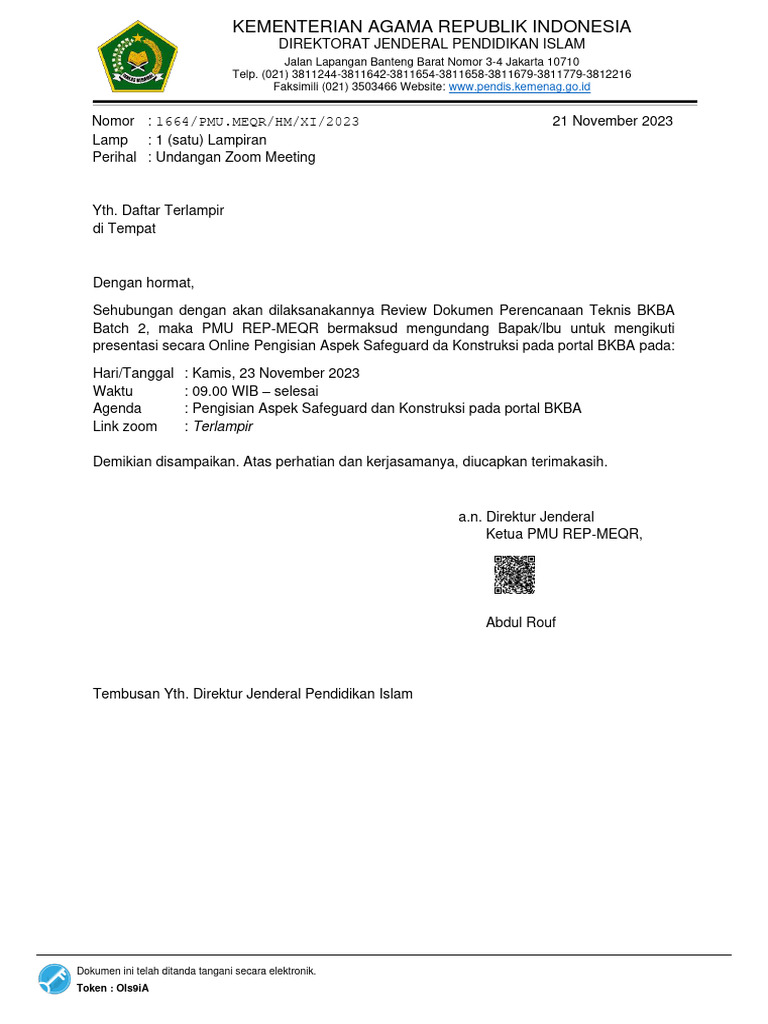 Und Zoom Meeting Pengisian Aspek Safeguard Dan Konstruksi Pada Portal ...