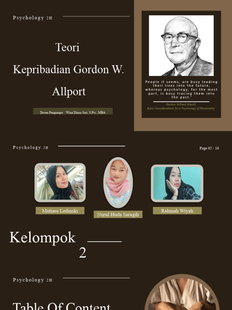 Teori Kepribadian Allport | PDF