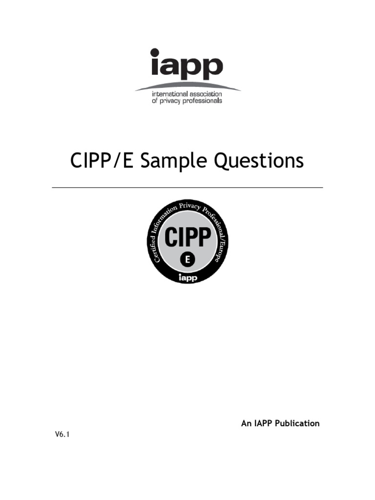 CIPPE SampleQuestions v6.1 | PDF | Surveillance | Justice