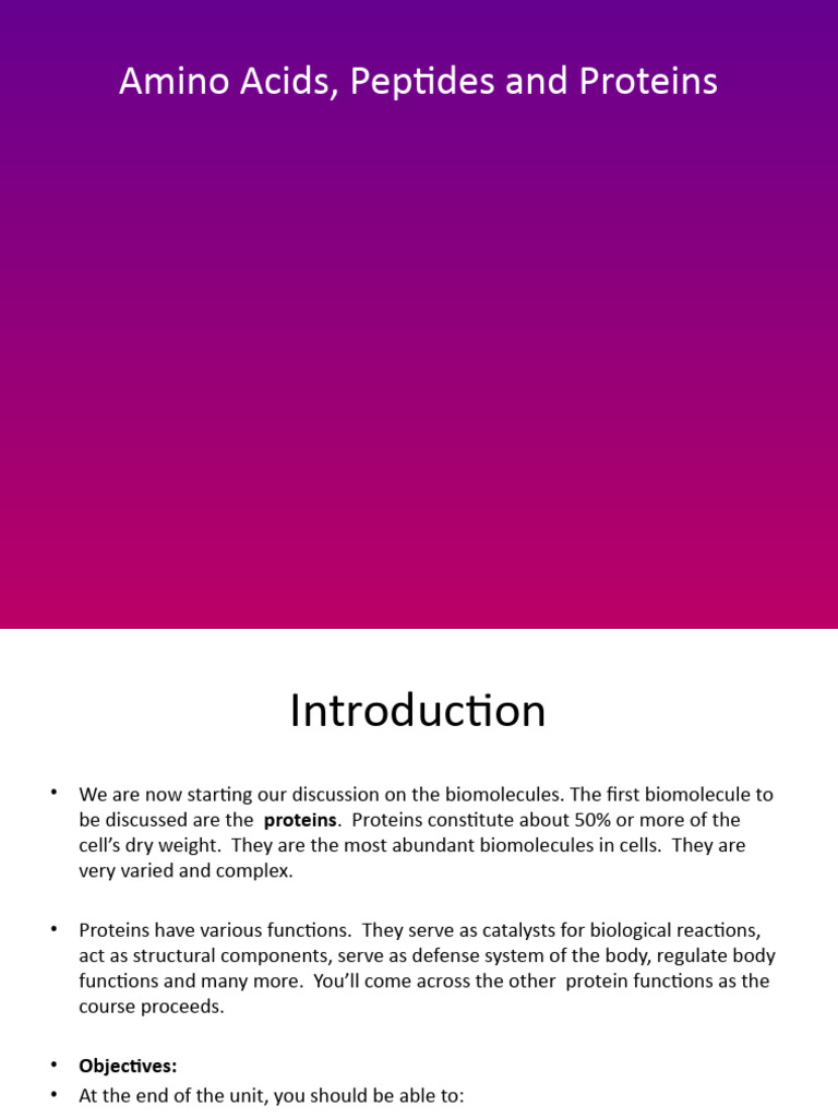 Module-on-Amino-acids-proteins-1st-sem-21-22 (1) | PDF | Amino Acid ...