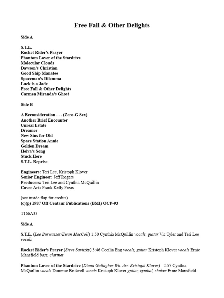 Sci-Fi Music Anthology | PDF | Sound Production | Woodwind Instruments