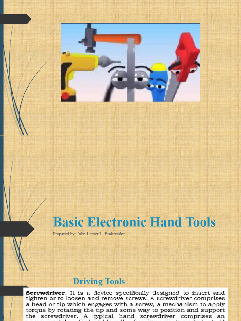 CSS-Basic Electronic_Hand_Tools | PDF