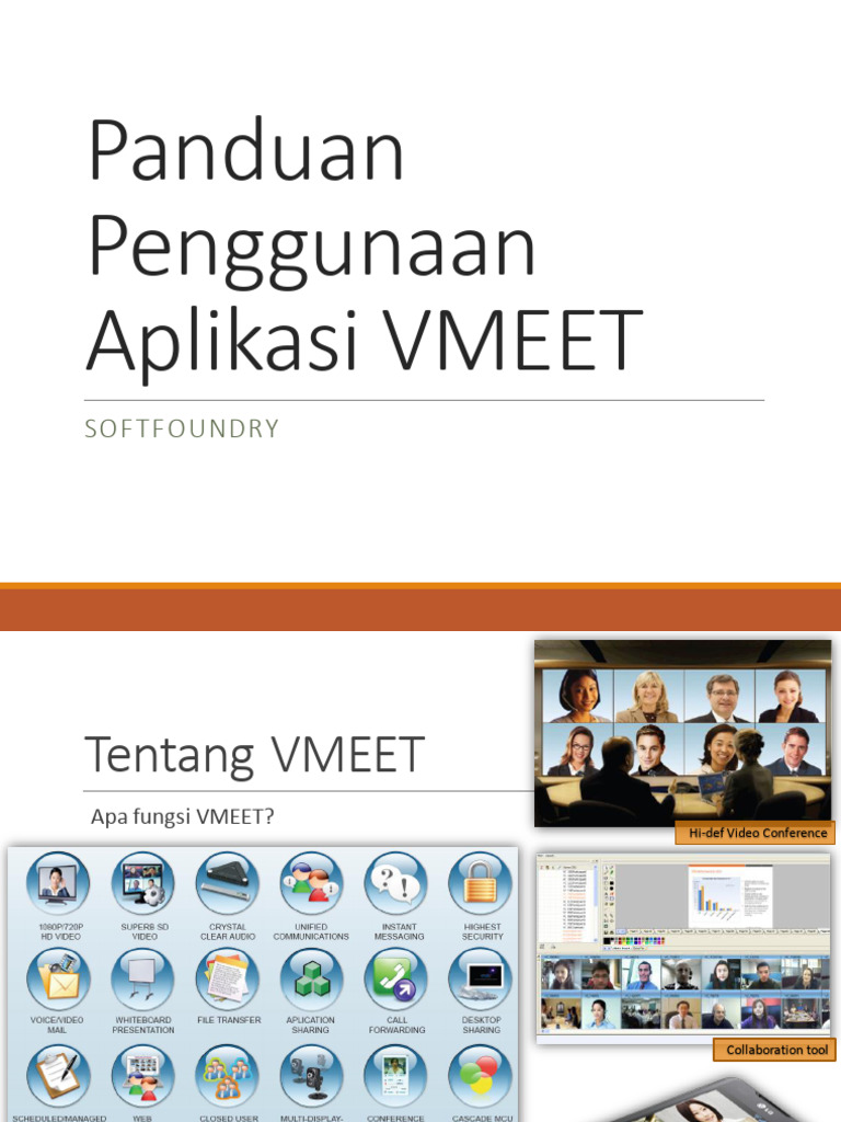 Panduan Penggunaan Aplikasi VMEET-User-2.0 | PDF