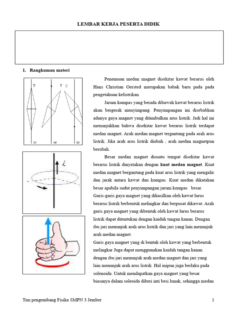 5.LKPD 2. Medan Magnet Listrik | PDF