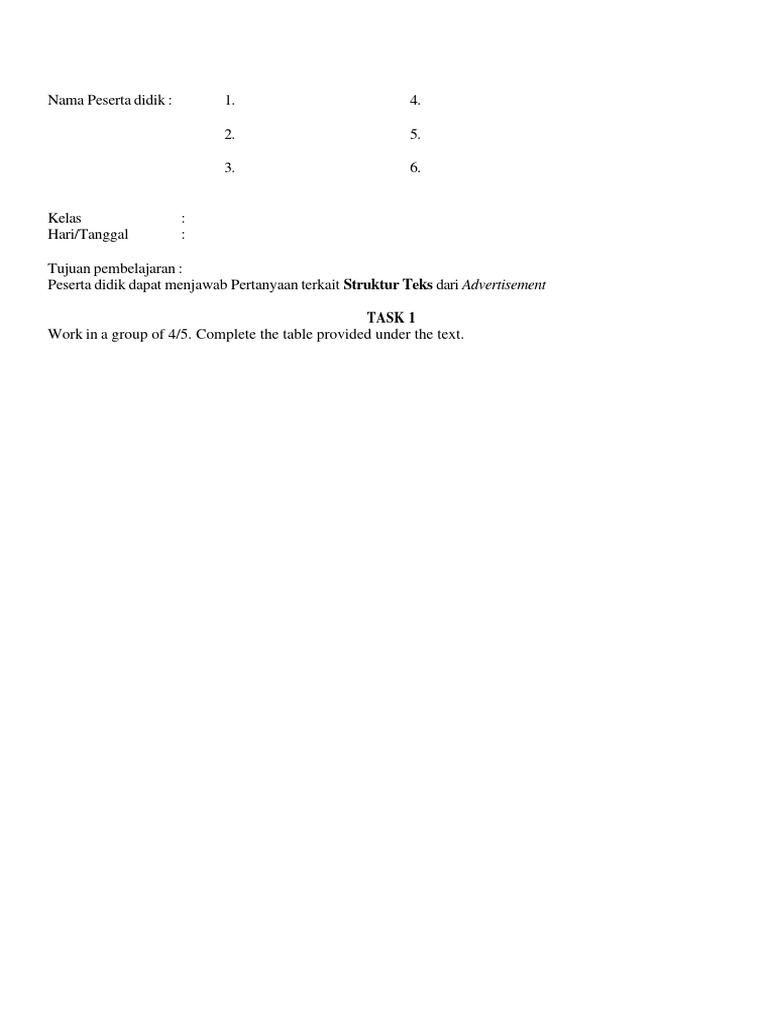 Advertisement Analysis Worksheet | PDF