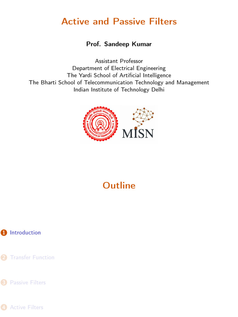 Active and Passive Filters | PDF | Electronic Filter | Algorithms