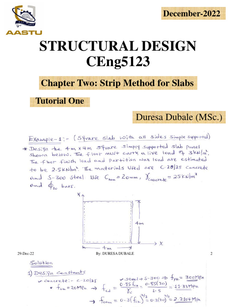 Worked Example-3 On Strip Methods | PDF | Structural Engineering ...