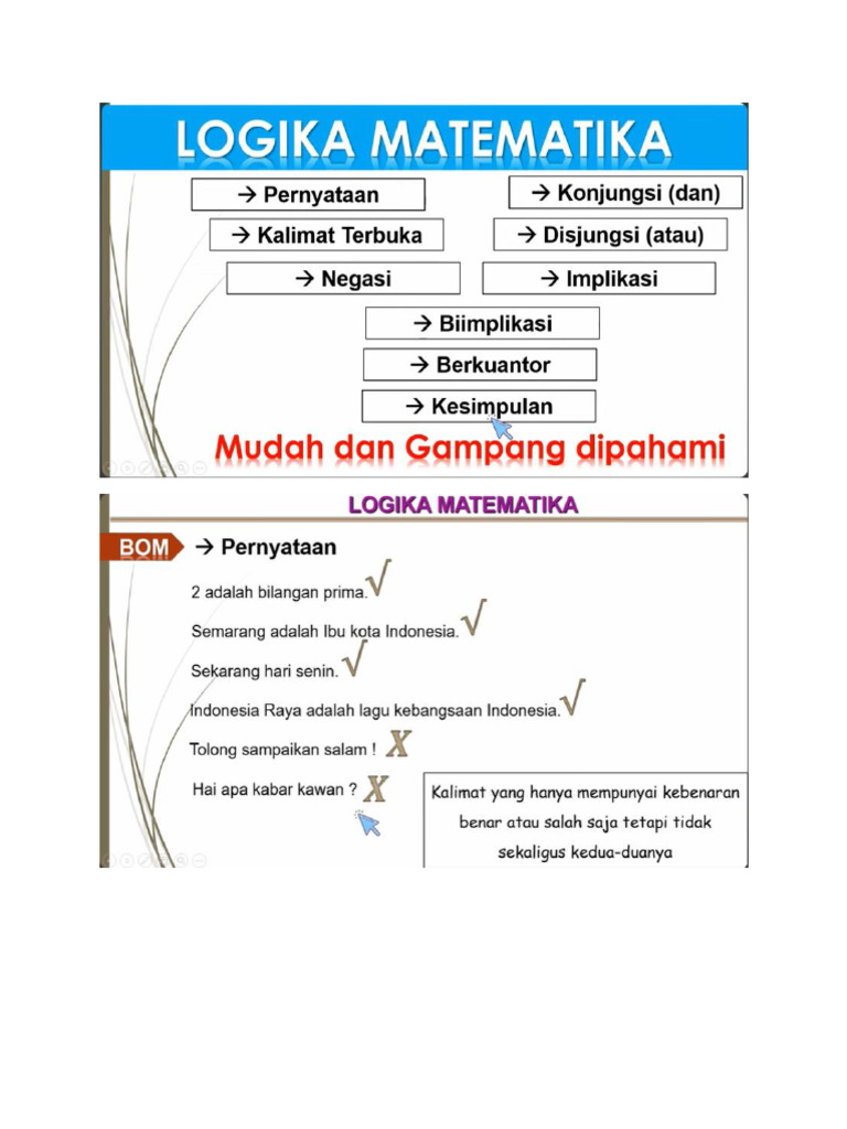Pertemuan 1 Logika Matematika | PDF