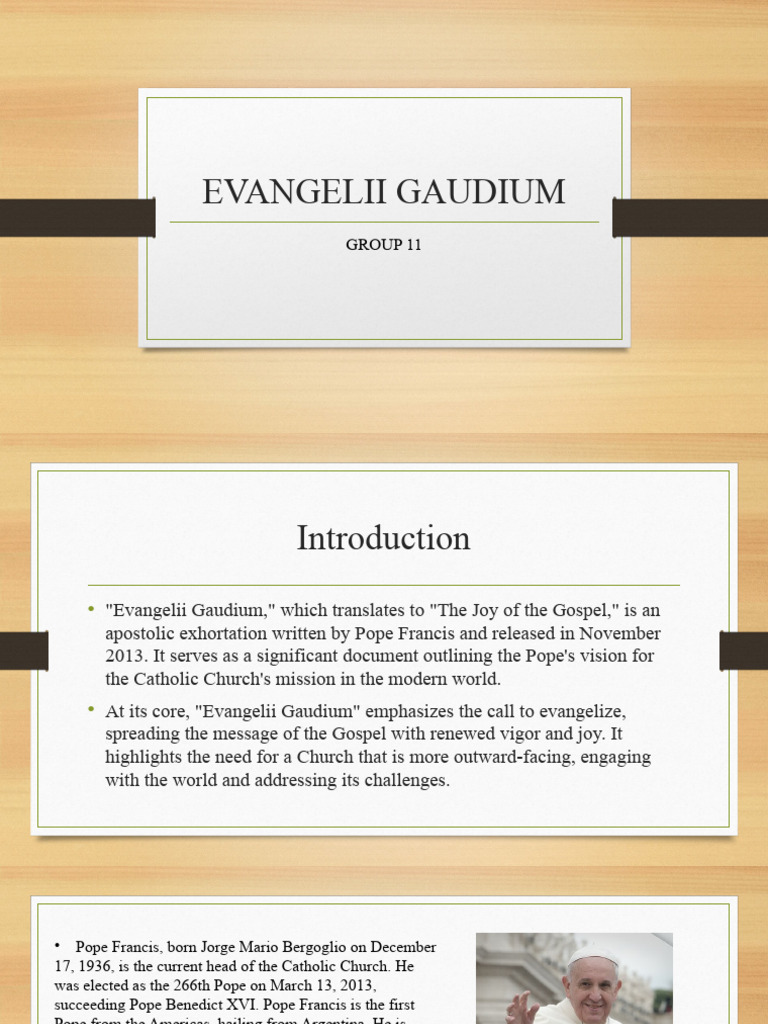 EVANGELII-GAUDIUM | PDF | Pope Francis | Catholic Church