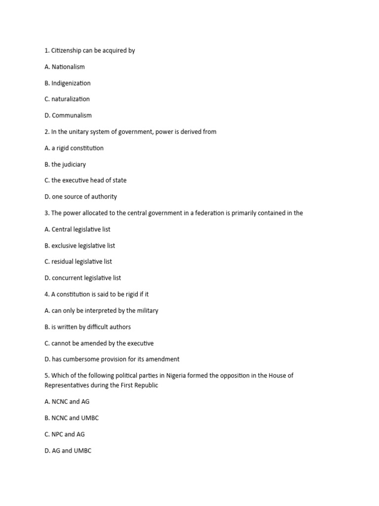 Govt Faq | PDF | Nigeria | Government