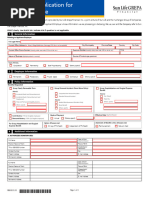 Manulife Individual Application Form | PDF | Life Insurance | Insurance