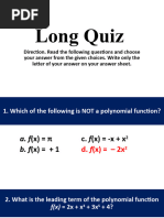 Unit 4 Polynomials Practice Test: Multiple Choice | PDF | Polynomial | Area